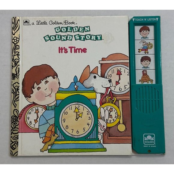 Other | Vintage Golden Sound Story Book Its Time Touch N Listen 1991 ...